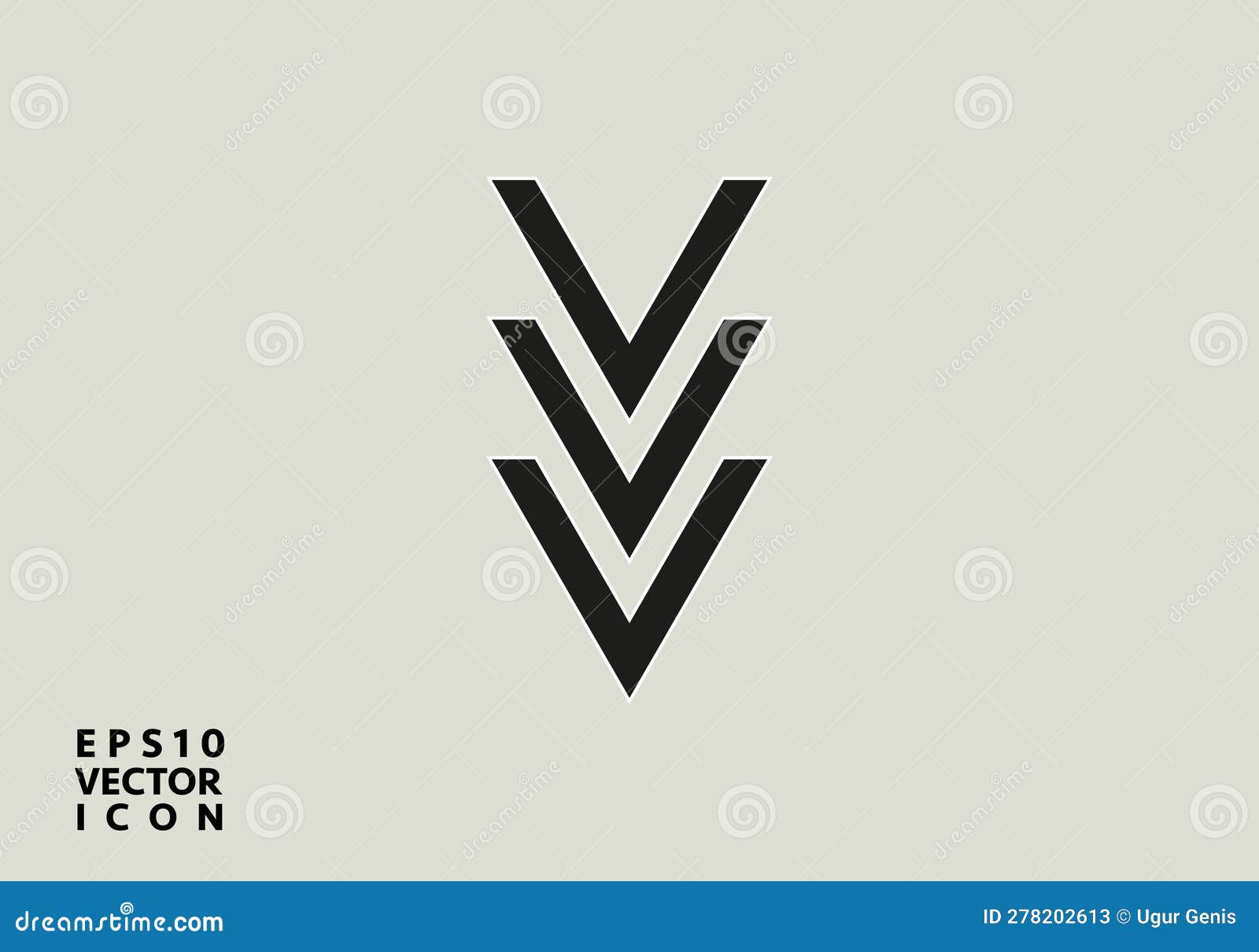 Decrease Icon. Direction Sign Stock Vector - Illustration of fold, arrow: 278202613