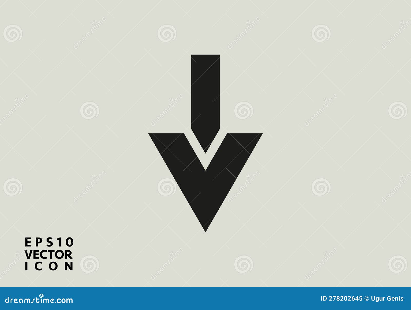 Decrease Icon. Direction Sign Stock Vector - Illustration of vector, unfold: 278202645