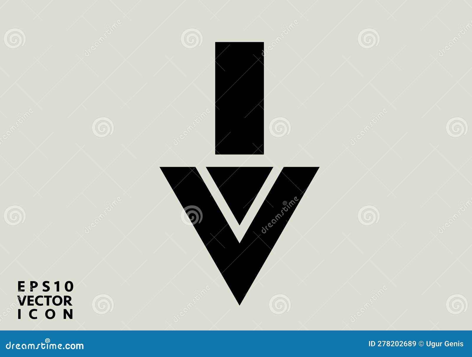 Decrease Icon. Direction Sign Stock Vector - Illustration of arrow, select: 278202689