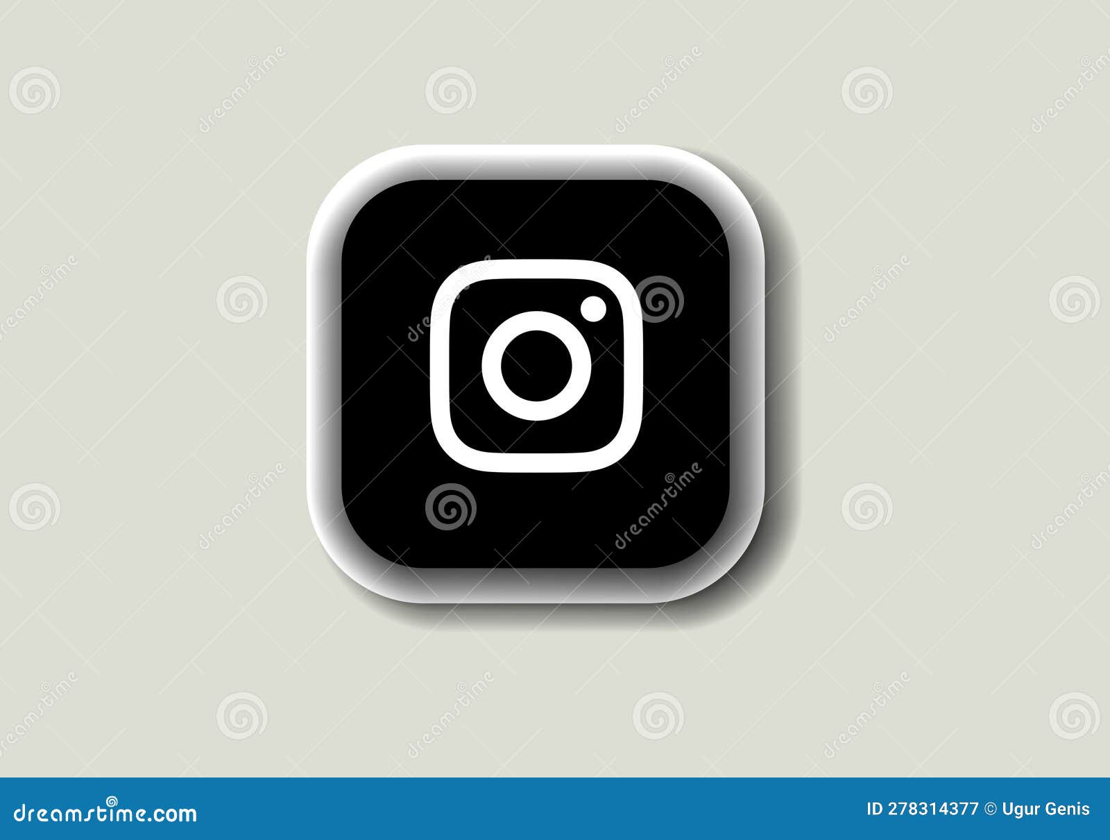 Instagram New Logo and Icon Printed on White Paper. Editorial ...