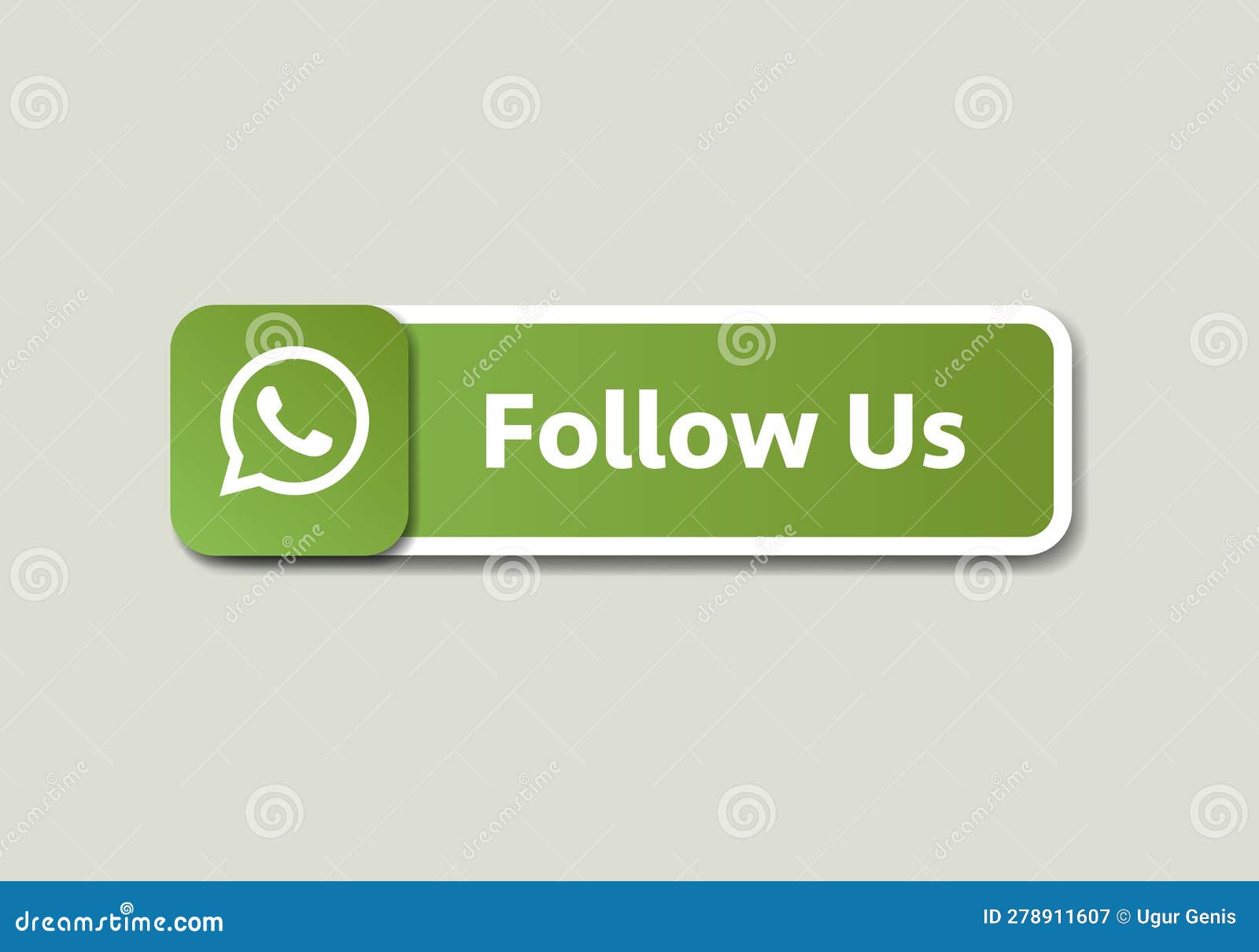 Follow Us Whatsapp - Button For Social Media, Phone Icon Symbol Logo Of ...