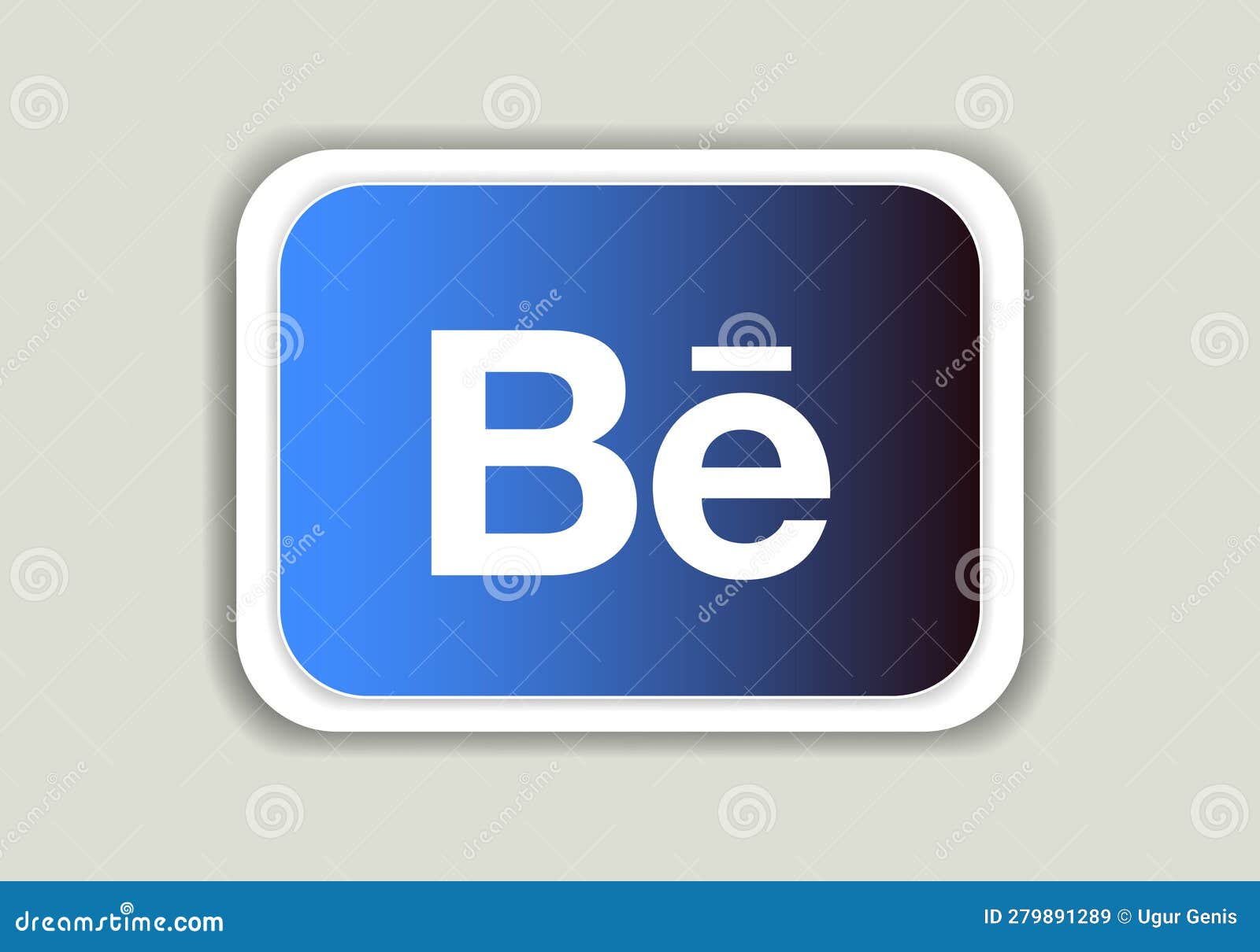 Behance Logo Sign Symbol Vector. Mobile Apps Online Service Icon ...