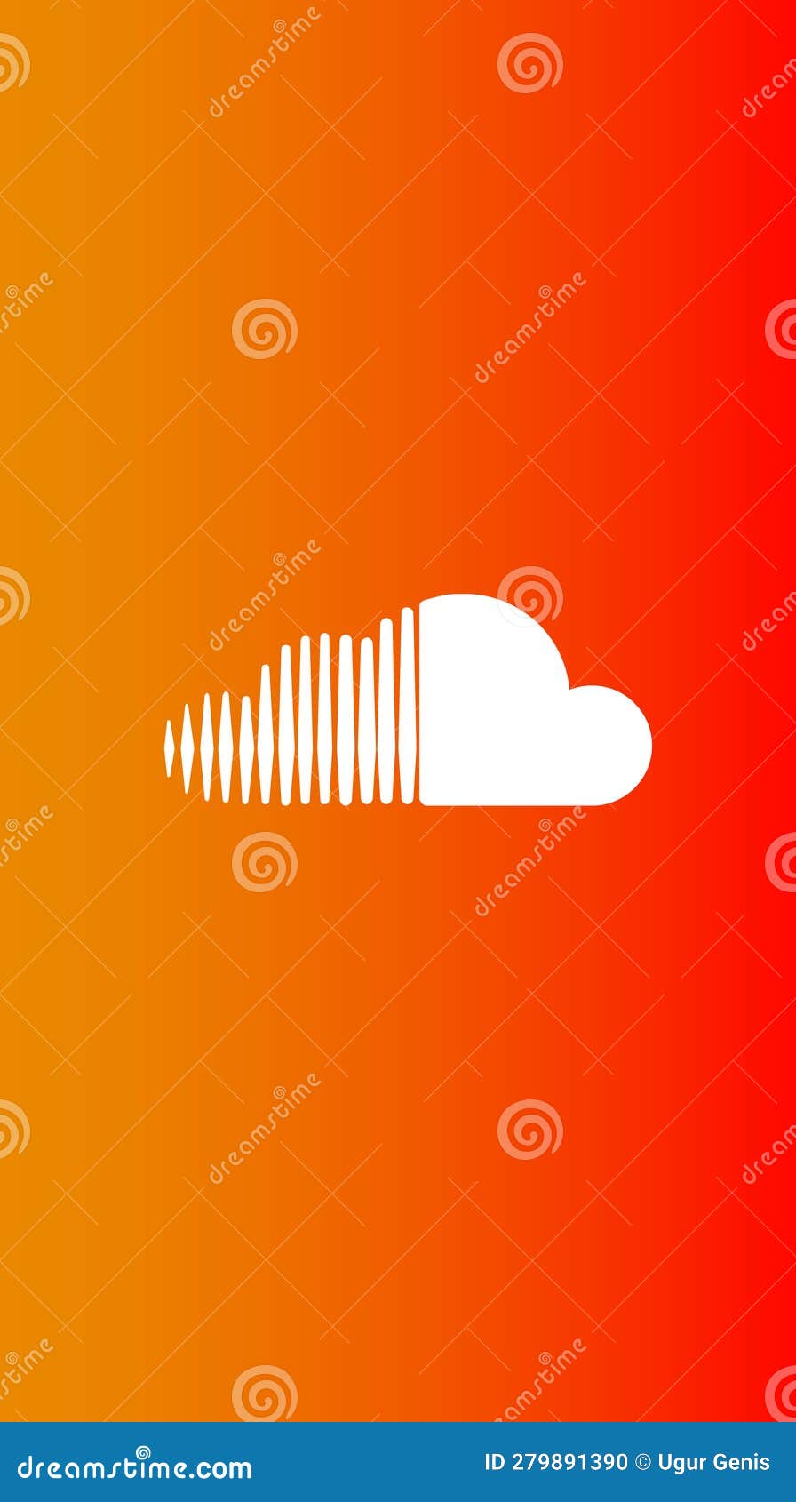 Soundcloud Icon Appears Against The Background Of Popular Social Media Icons. Motion. Music ...