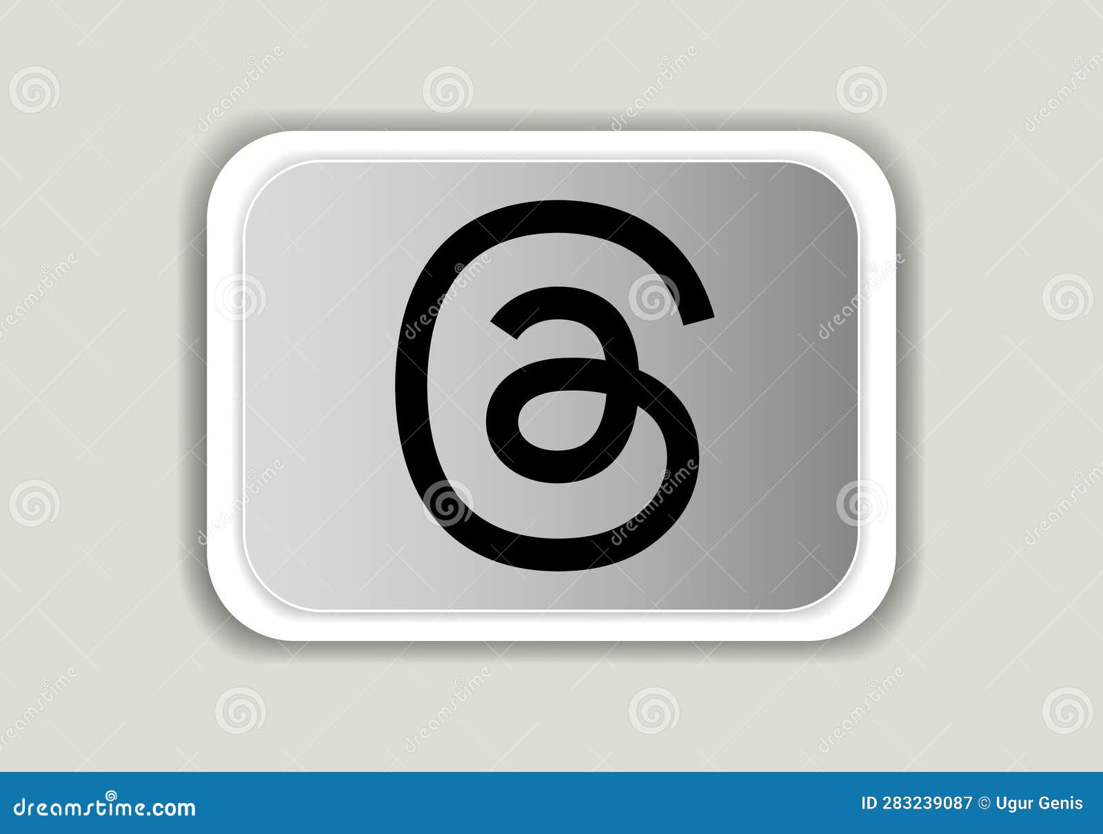 Threads New Logo and Icon Printed on White Paper. Editorial Photography ...