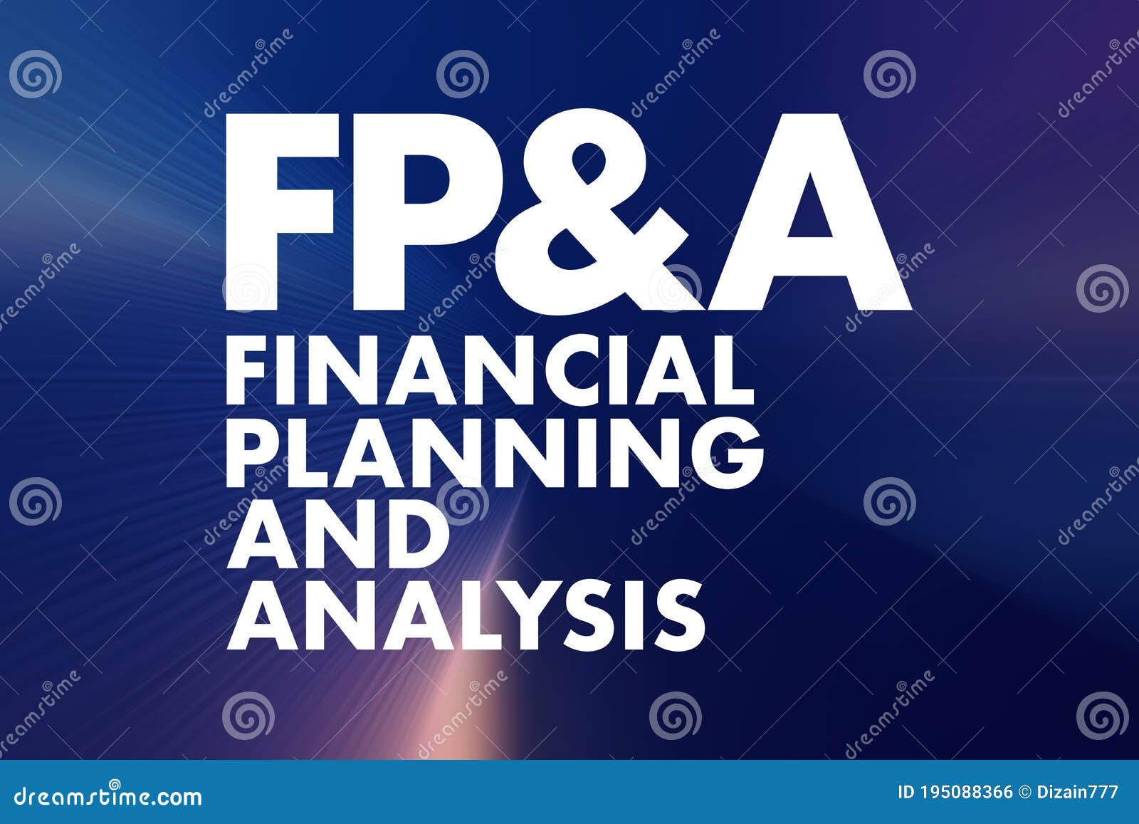FP&a - Financial Planning & Analysis Acronym, Business Concept ...