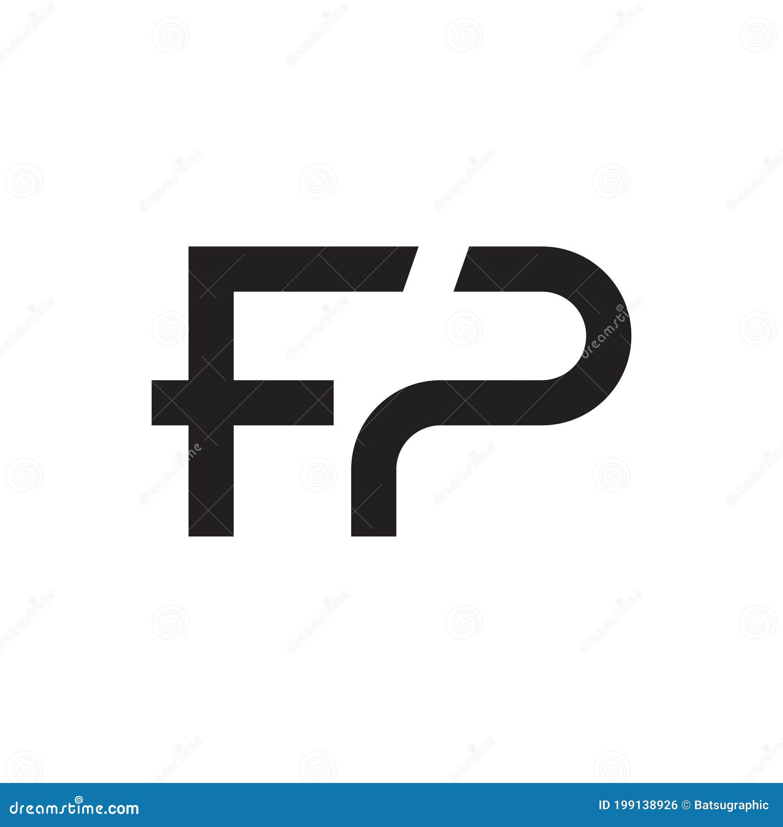 Fp Initial Letter Vector Logo Icon Stock Vector - Illustration of ...