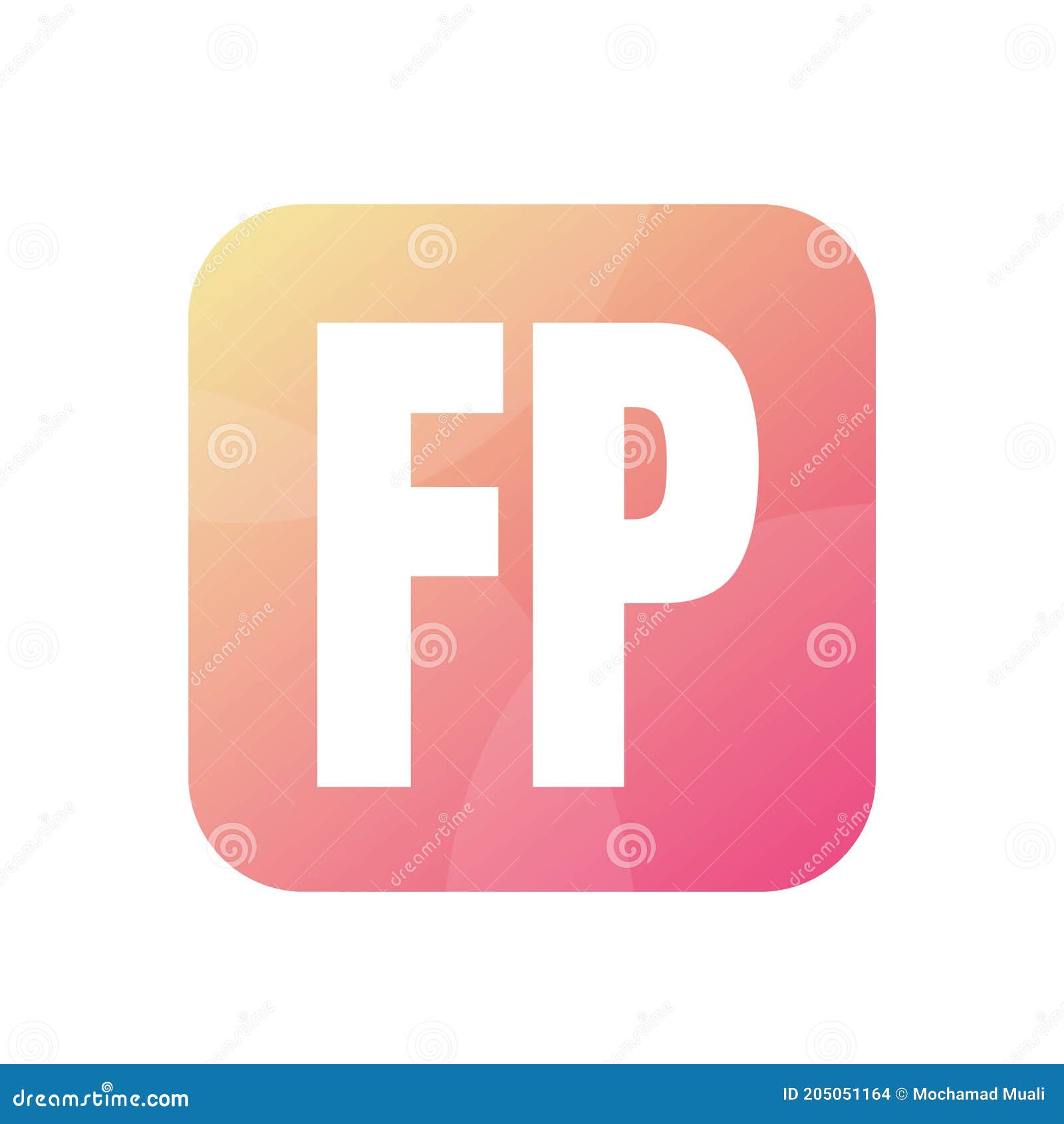 FP Letter Logo Design with Simple Style Stock Vector - Illustration of ...
