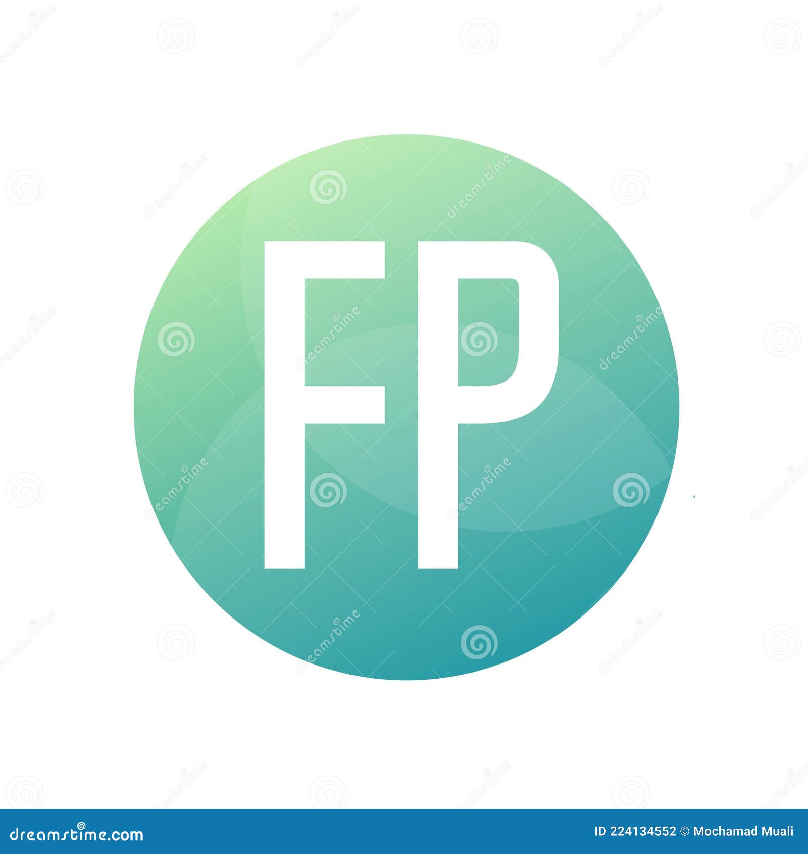 FP Letter Logo Design with Simple Style Stock Illustration ...