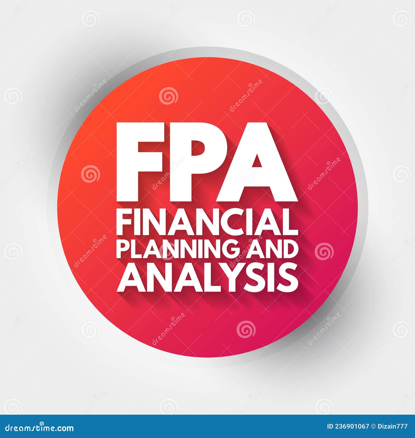 FPA - Financial Planning and Analysis Acronym, Business Concept ...