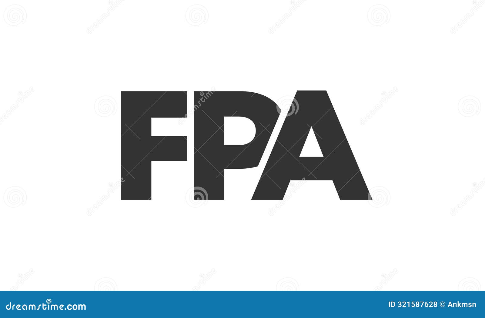 FPA Logo Design Template with Strong and Modern Bold Text. Initial ...
