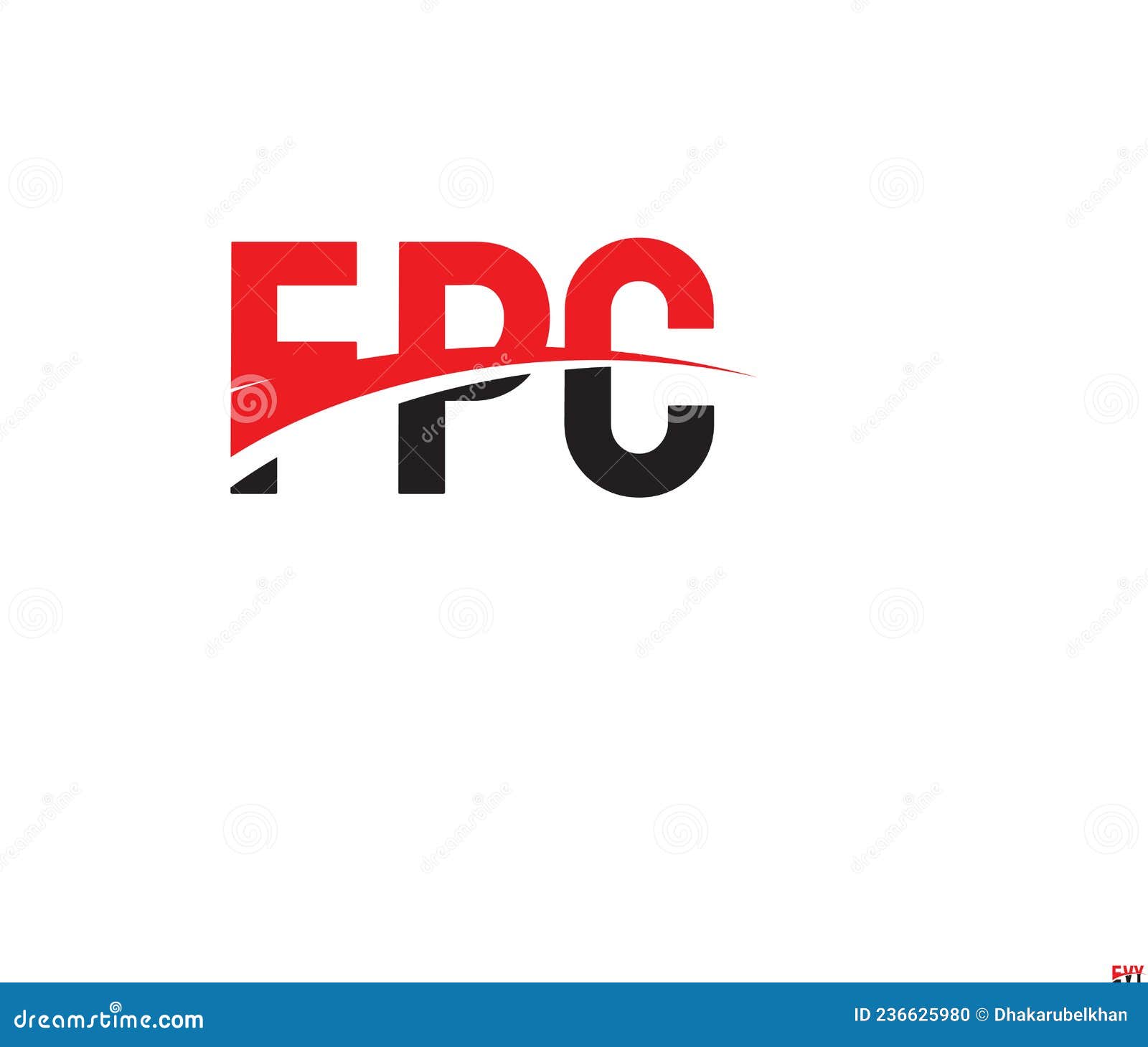 FPC Letter Initial Logo Design Vector Illustration Stock Vector ...