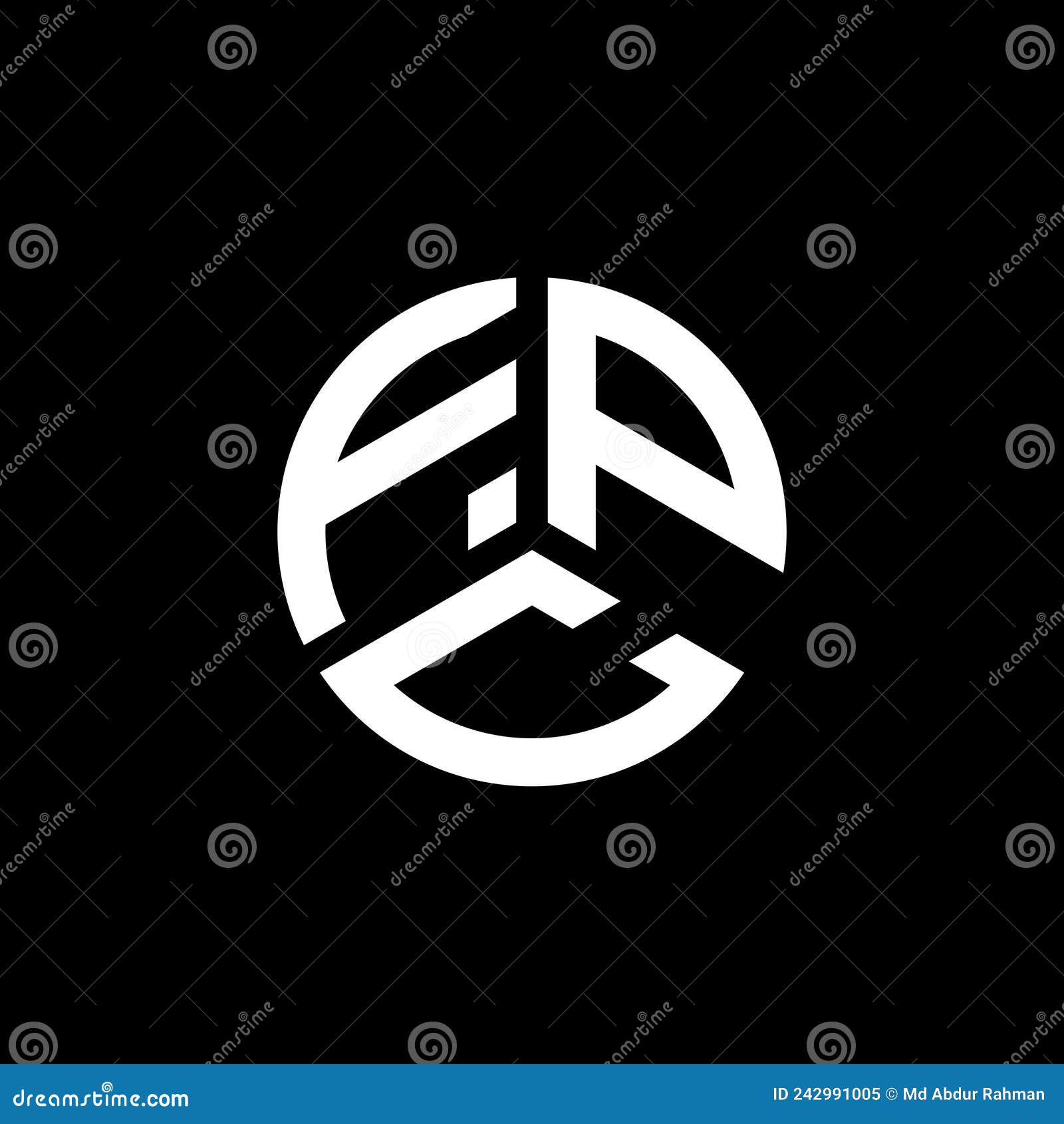 FPC Letter Logo Design on White Background. FPC Creative Initials ...