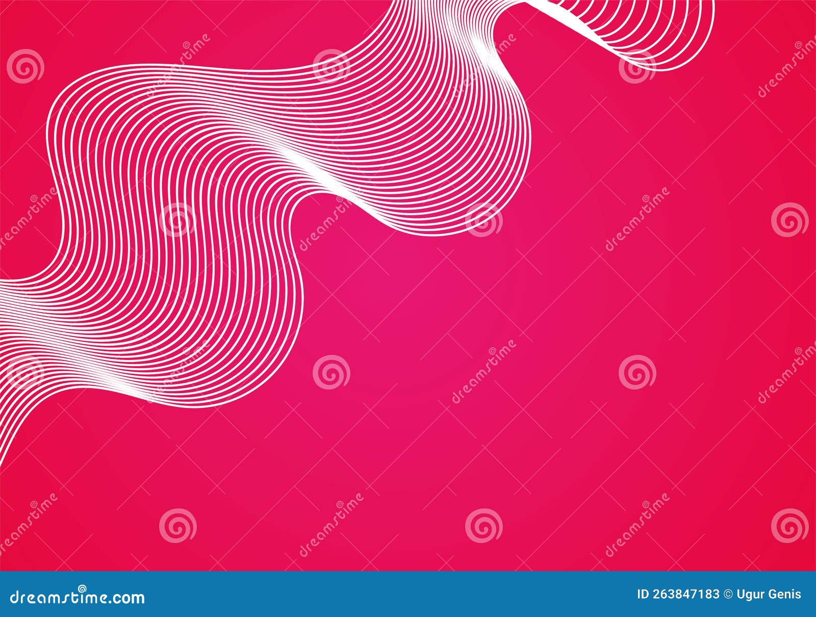 Abstract Colourful Background. Line Wave Curve on Background. Vector ...