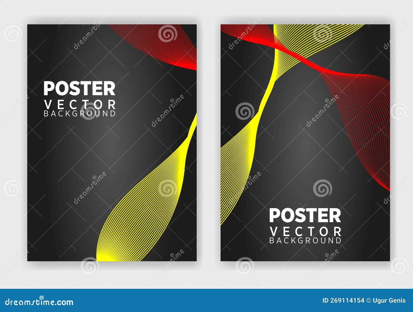 Set of Editable Poster Template. Can Be Used for Poster, Brochure Stock ...