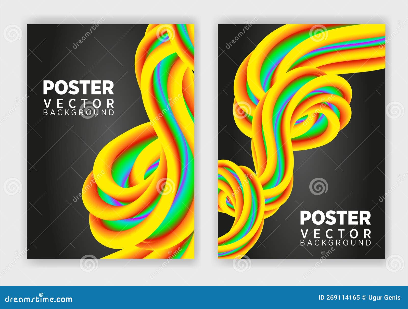 Set of Editable Poster Template. Can Be Used for Poster, Brochure Stock ...