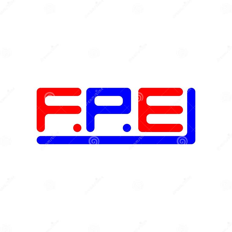 FPE Letter Logo Creative Design with Vector Graphic, FPE Stock Vector ...