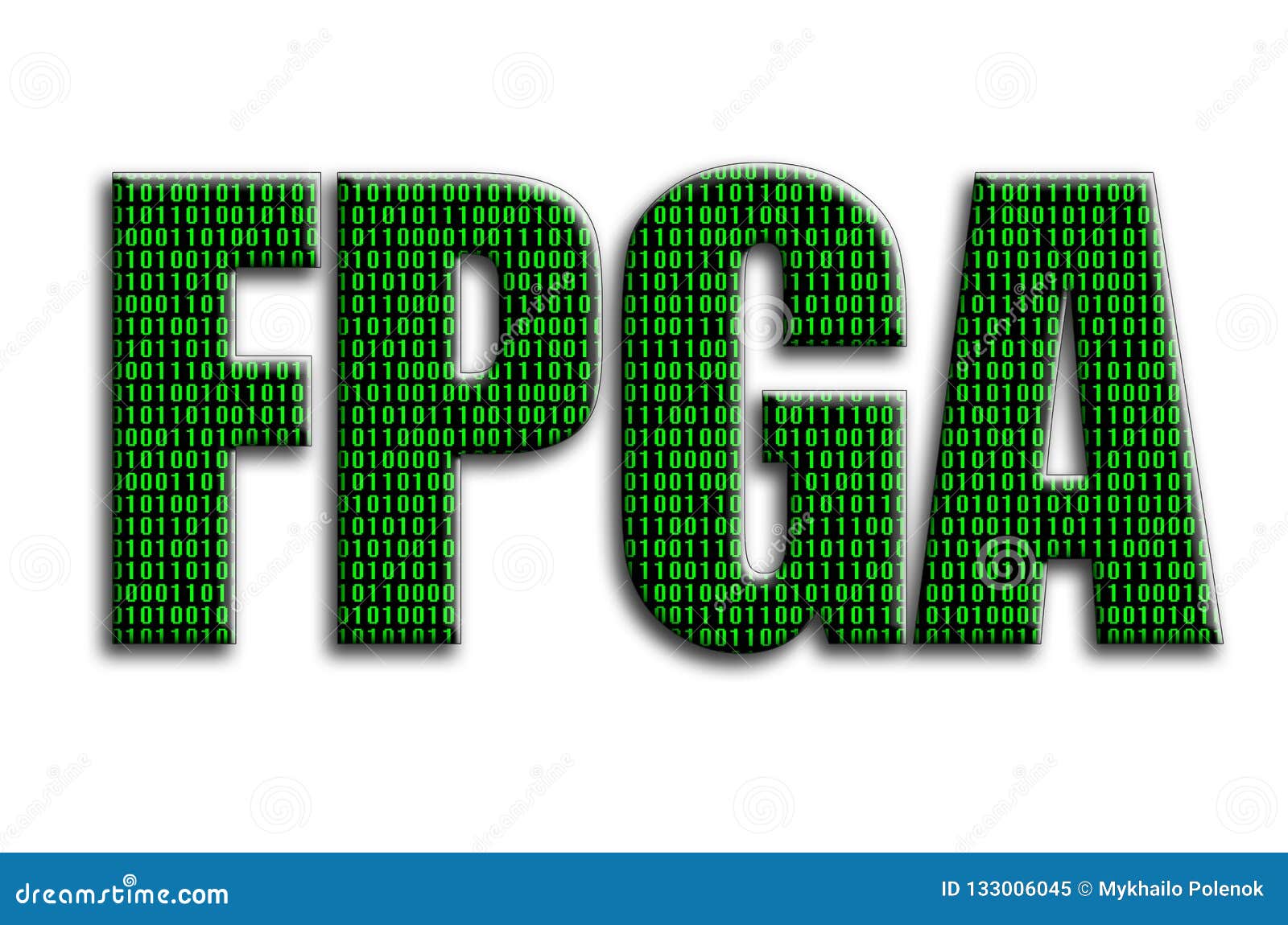 FPGA. the Inscription Has a Texture of the Photography, Which Depicts ...