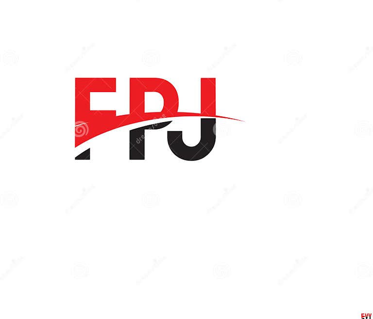 FPJ Letter Initial Logo Design Vector Illustration Stock Vector ...