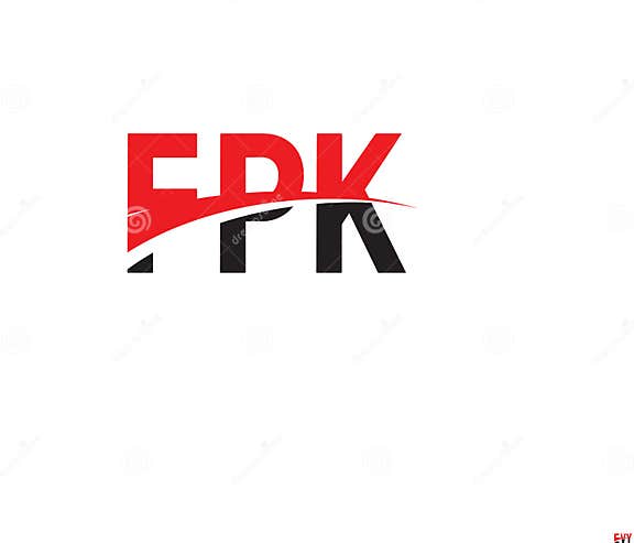 FPK Letter Initial Logo Design Vector Illustration Stock Vector ...