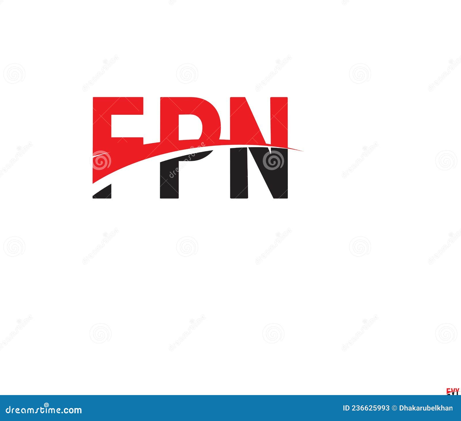 FPN Letter Initial Logo Design Vector Illustration Stock Vector ...