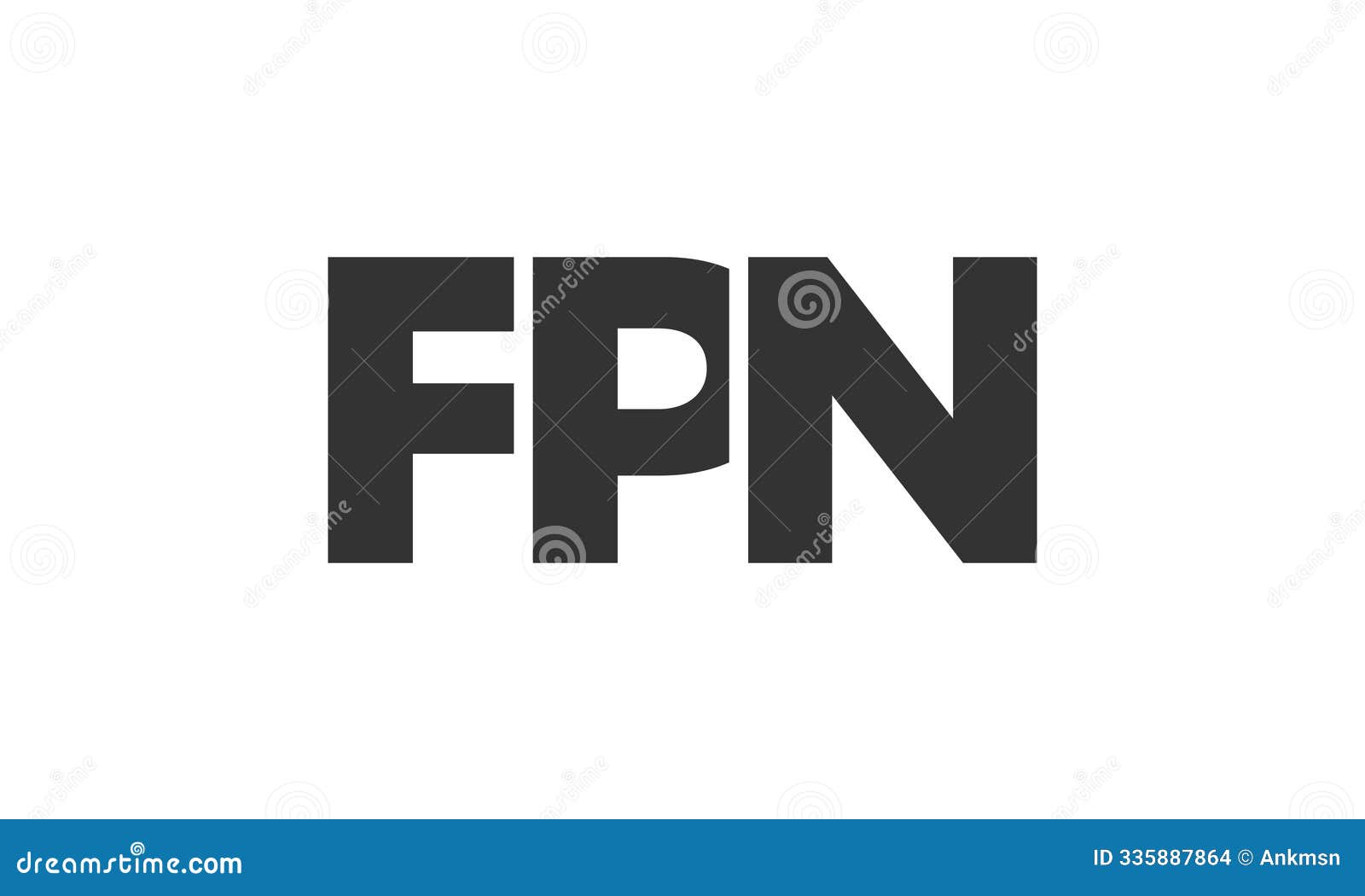 FPN Logo Design Template with Strong and Modern Bold Text. Initial ...
