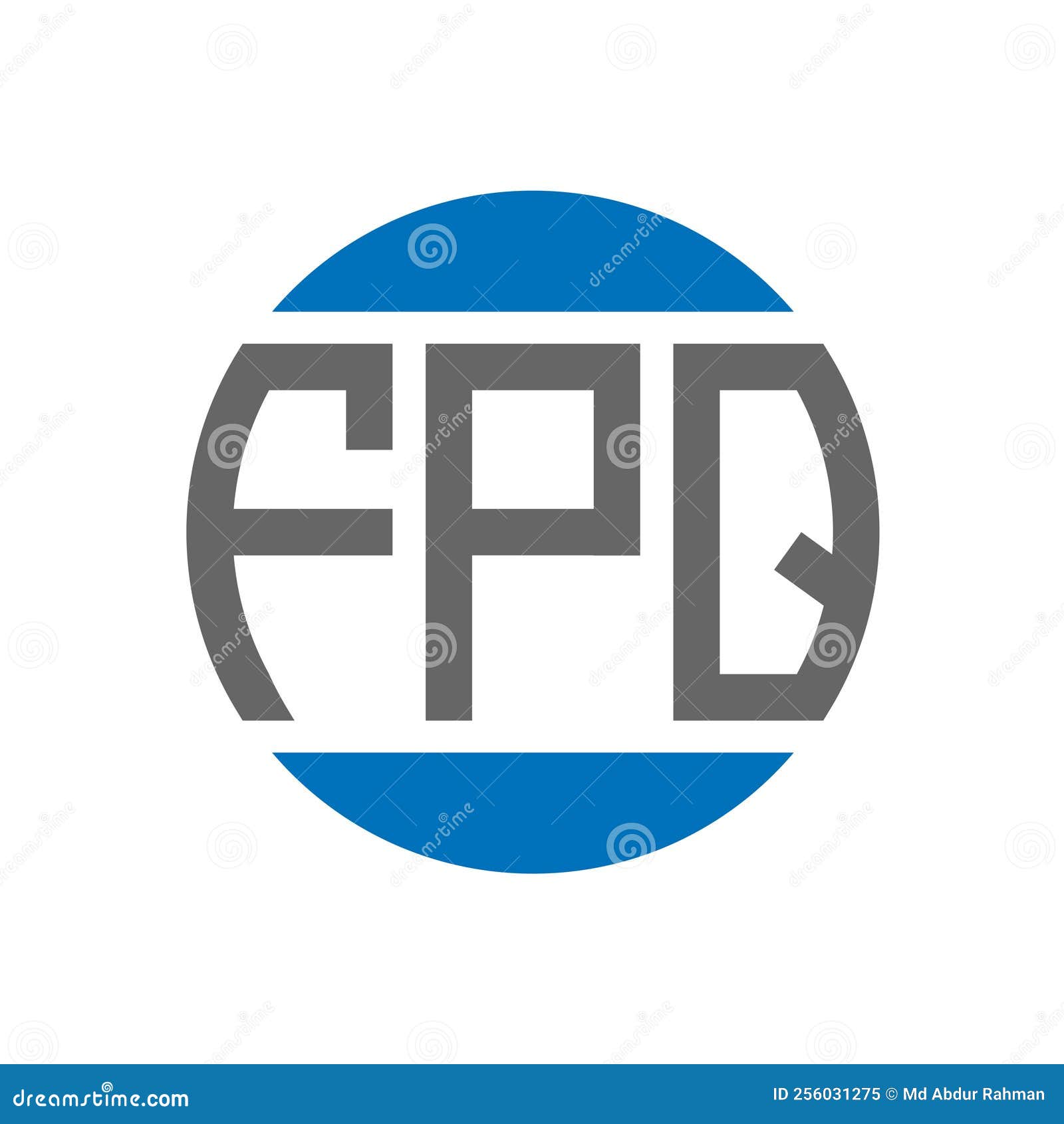 FPQ Letter Logo Design on White Background. FPQ Creative Initials ...