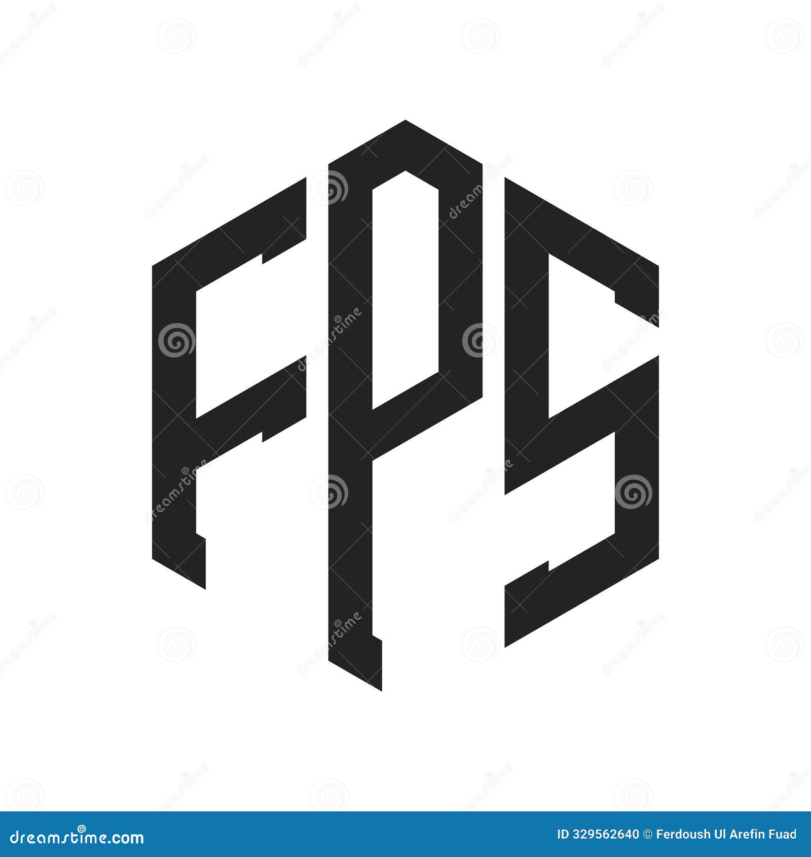 FPS Logo Design. Initial Letter FPS Monogram Logo Using Hexagon Shape ...