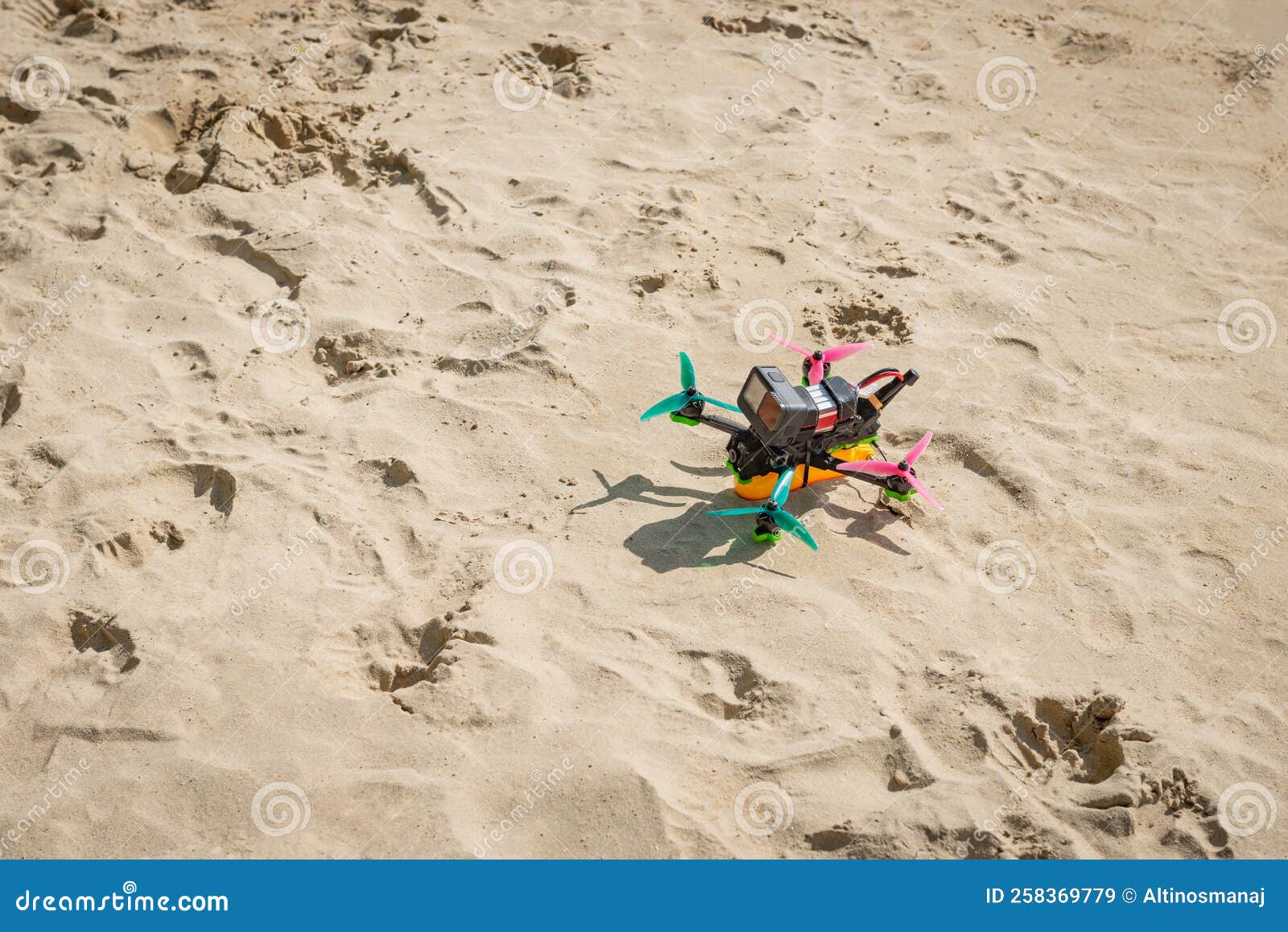FPV Drone First Person Beach Sand View Ready Lift Off Stock Image ...