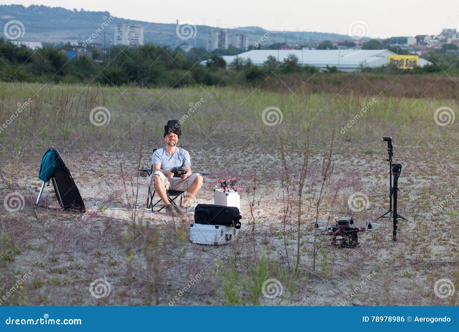 Fpv drone pilot stock photo. Image of digital, holding - 78978986