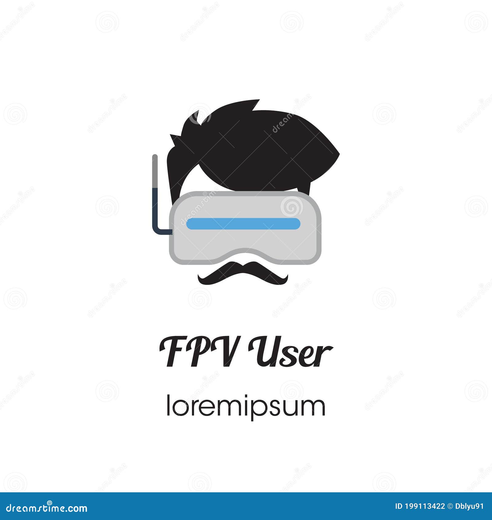 FPV User Logo or Symbol Template Design Stock Vector - Illustration of ...
