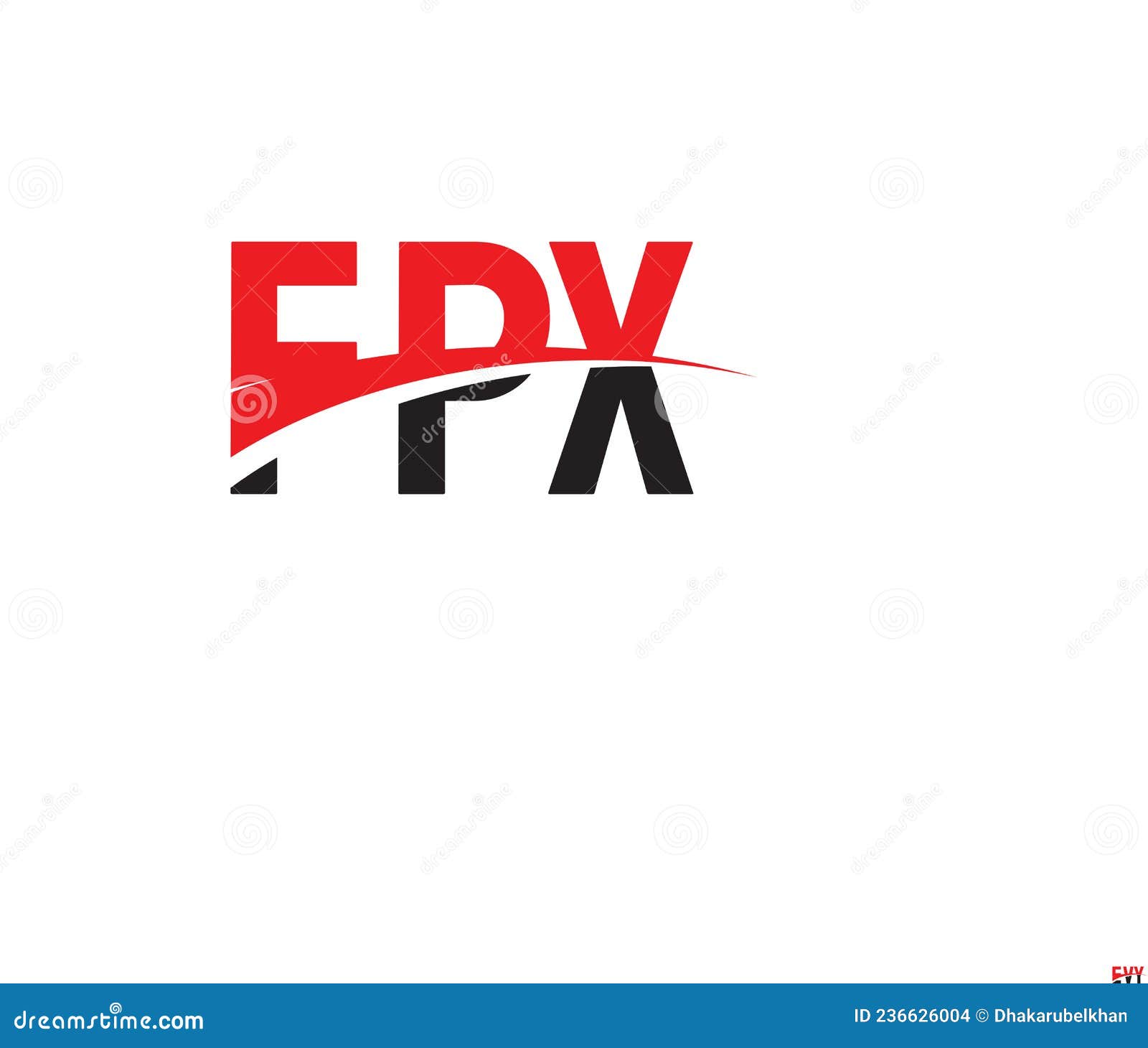 FPX Letter Initial Logo Design Vector Illustration Stock Vector ...