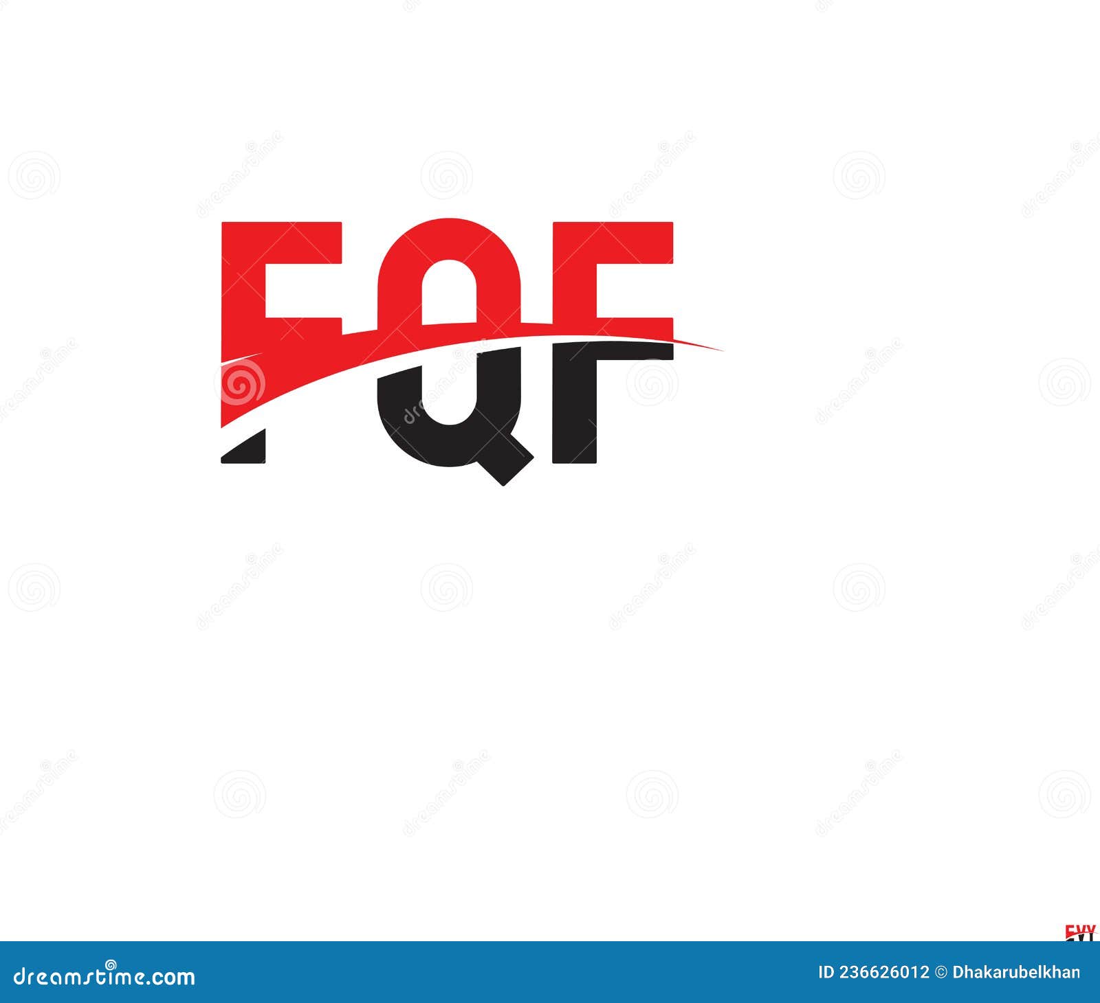 FQF Letter Initial Logo Design Vector Illustration Stock Vector ...