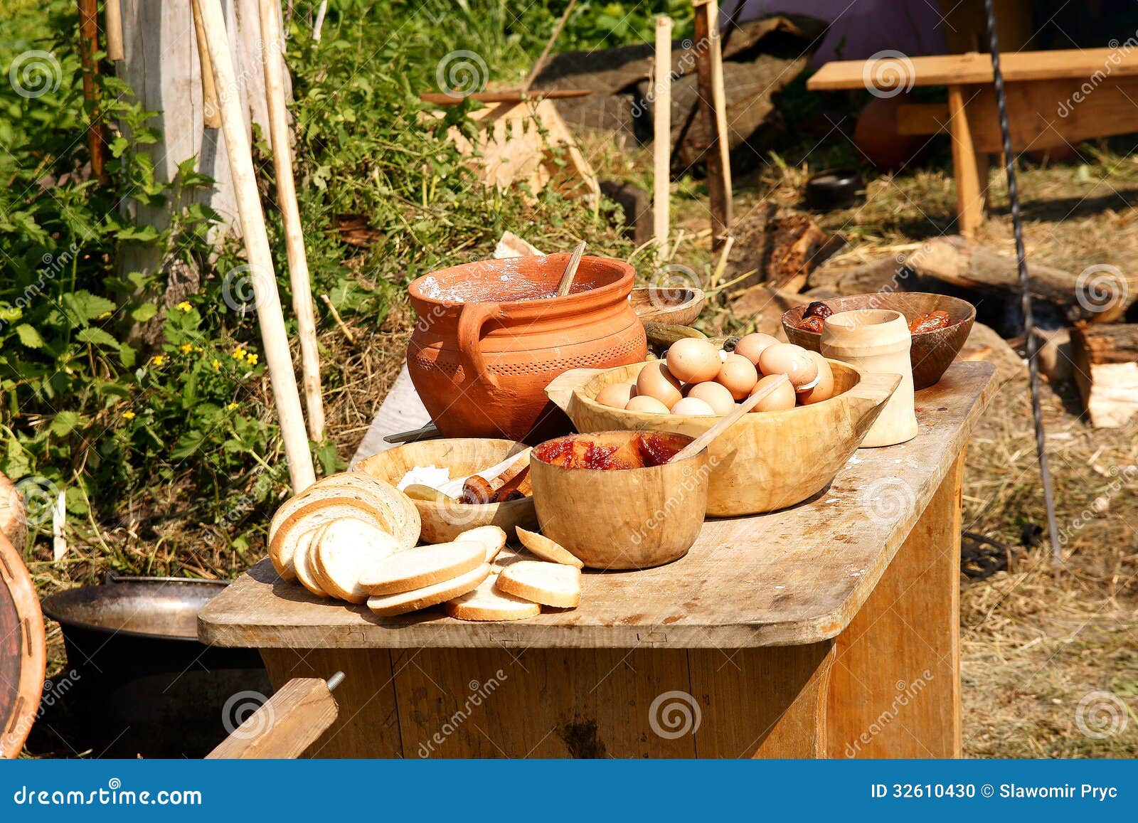 Frühstück Viking stockfoto. Bild von brot, hölzern, schüssel - 32610430