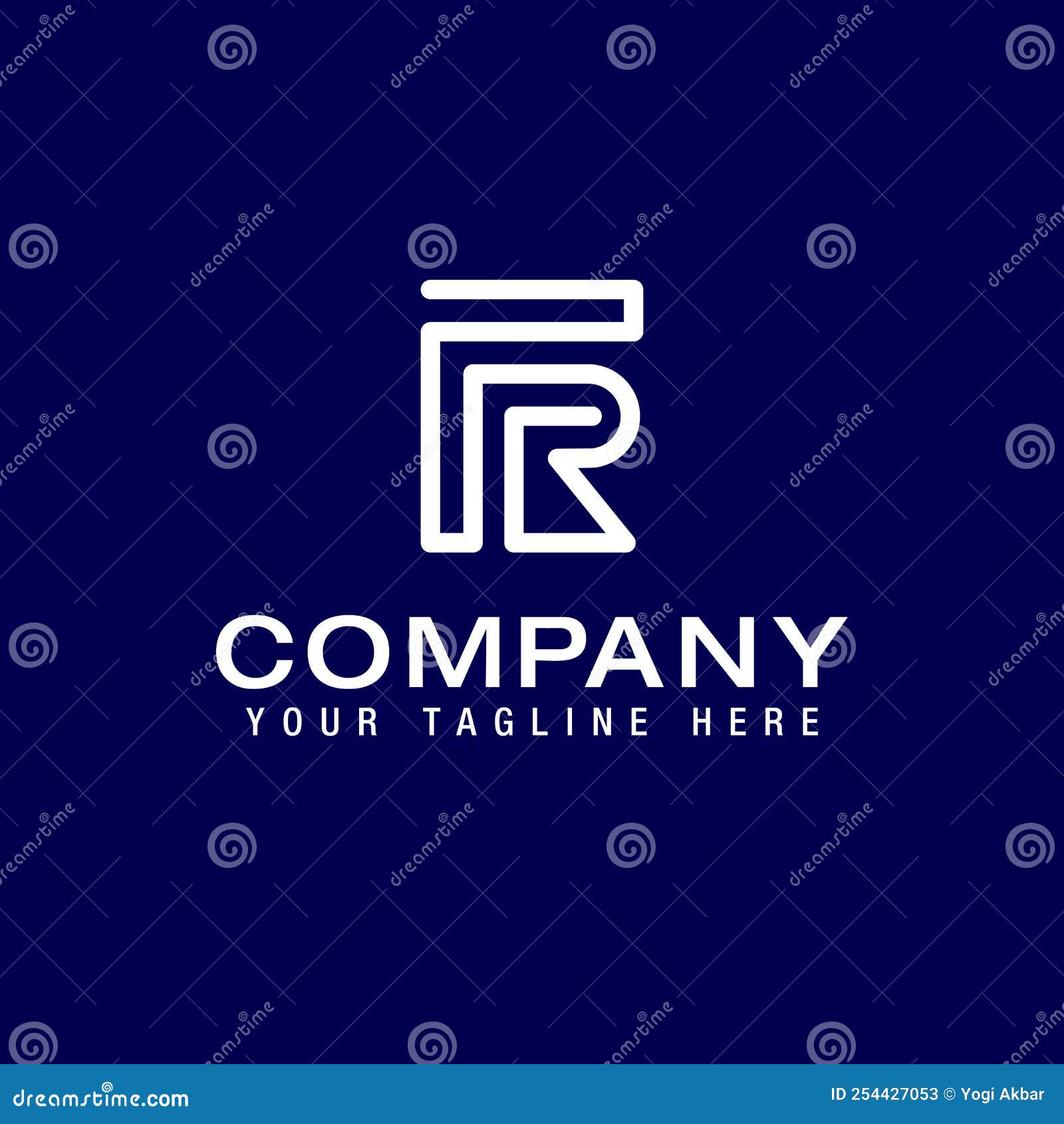 FR Letter Logo Modern Business Vector Template Initial FR Logo Design ...