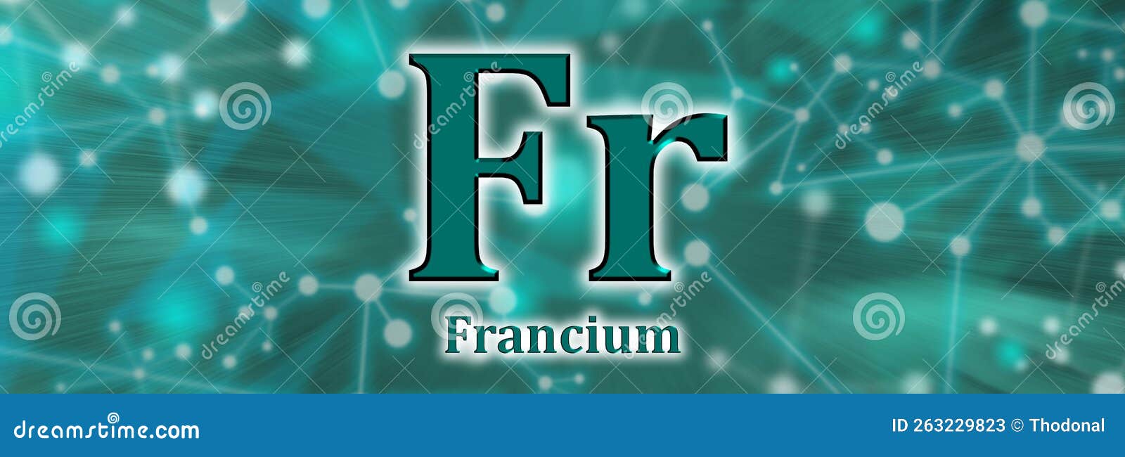 Fr Symbol. Francium Chemical Element Stock Illustration - Illustration ...