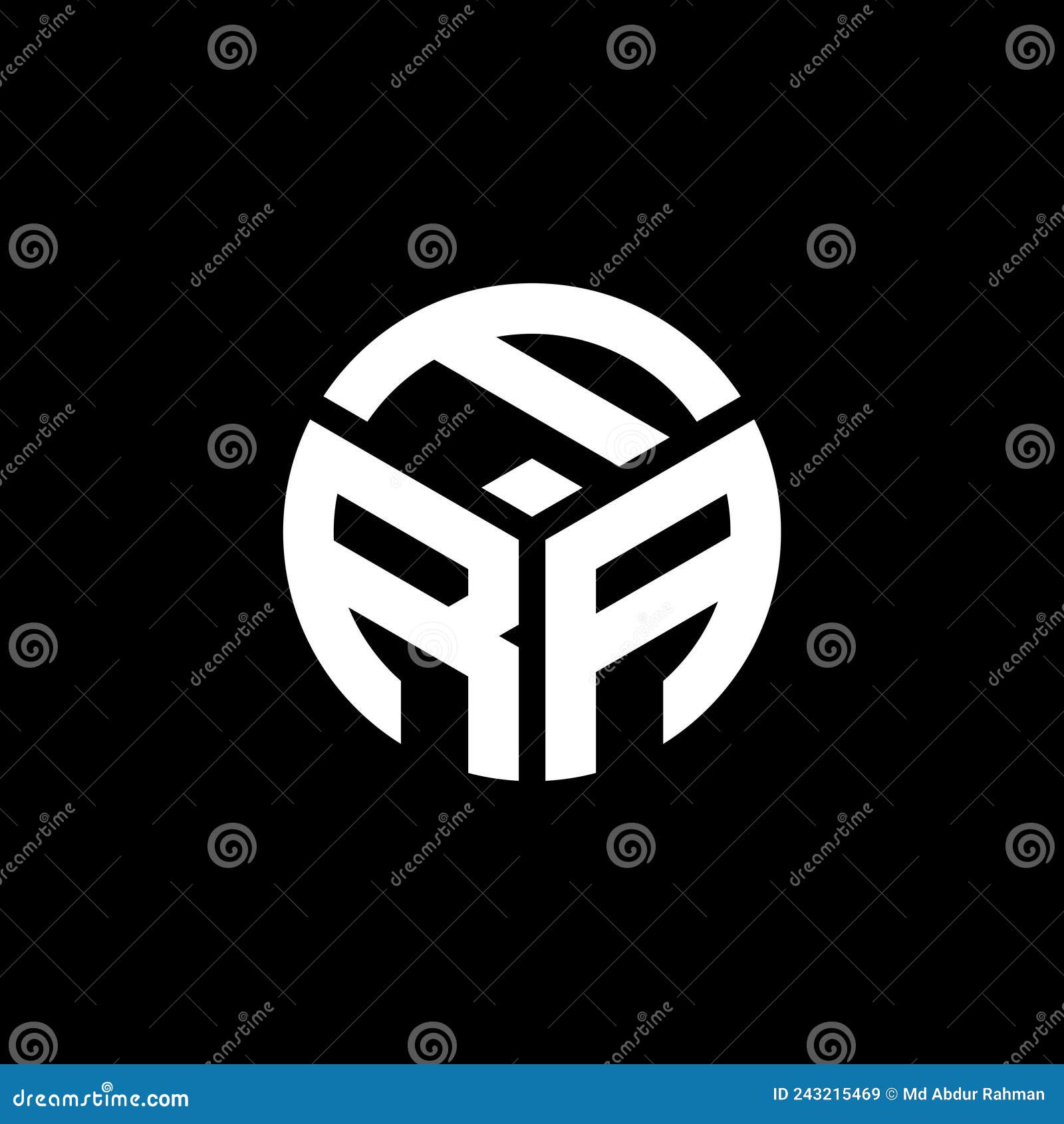 FRA Letter Logo Design On Black Background. FRA Creative Initials ...