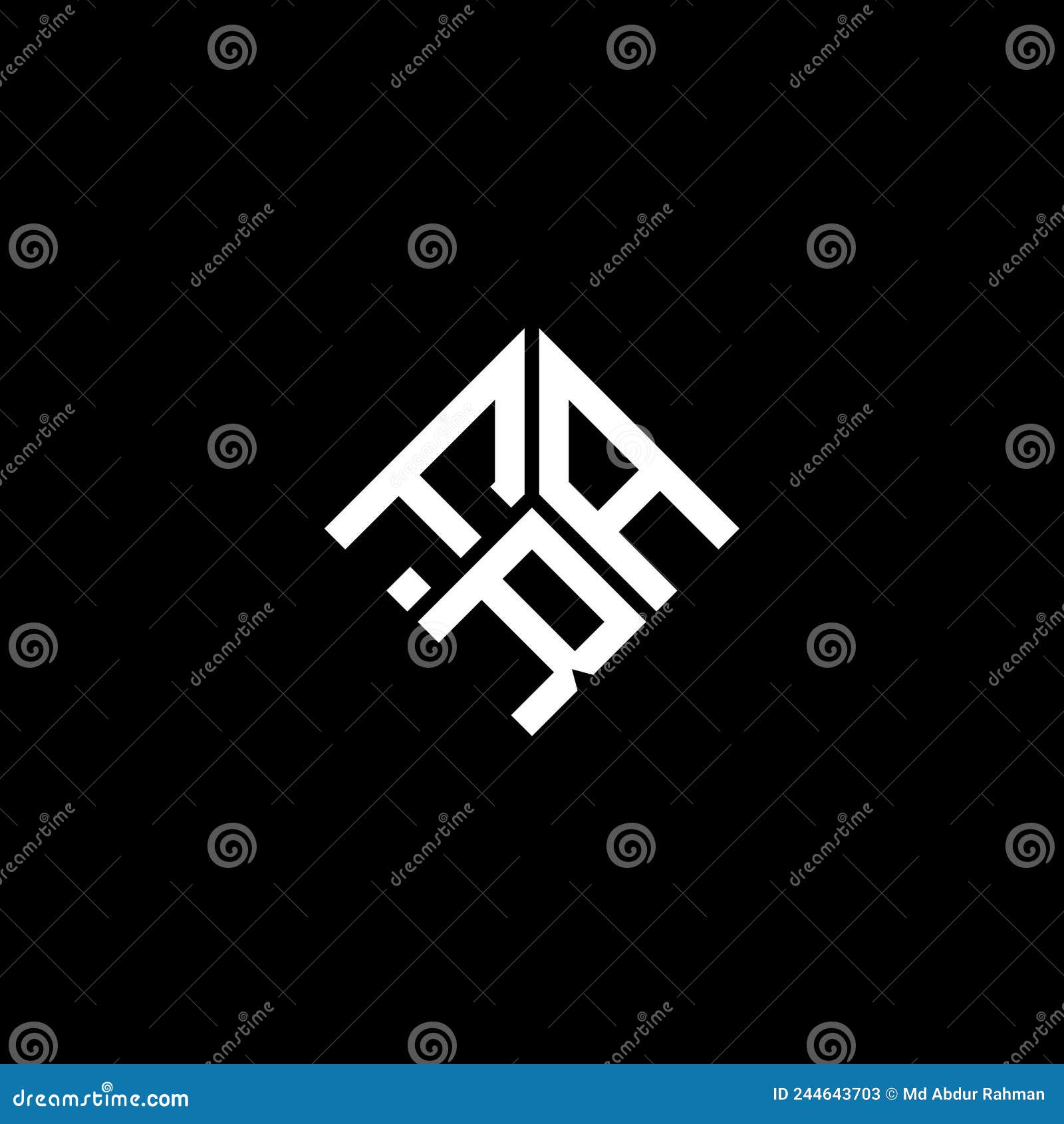 FRA Letter Logo Design On Black Background. FRA Creative Initials ...