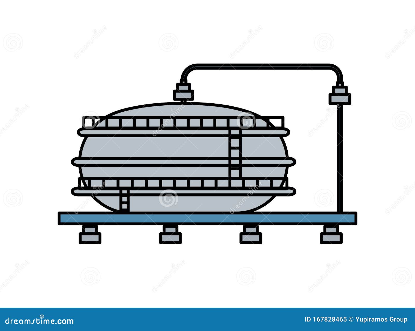 Fracking Tank Extracting Petroleum Soil Layer Water Underground Cartoon ...