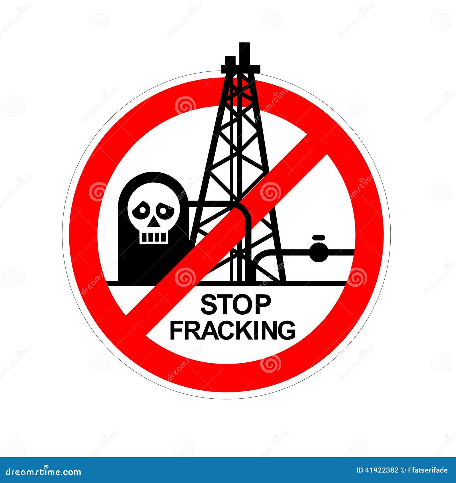 Fracking stock illustration. Illustration of death, power - 41922382