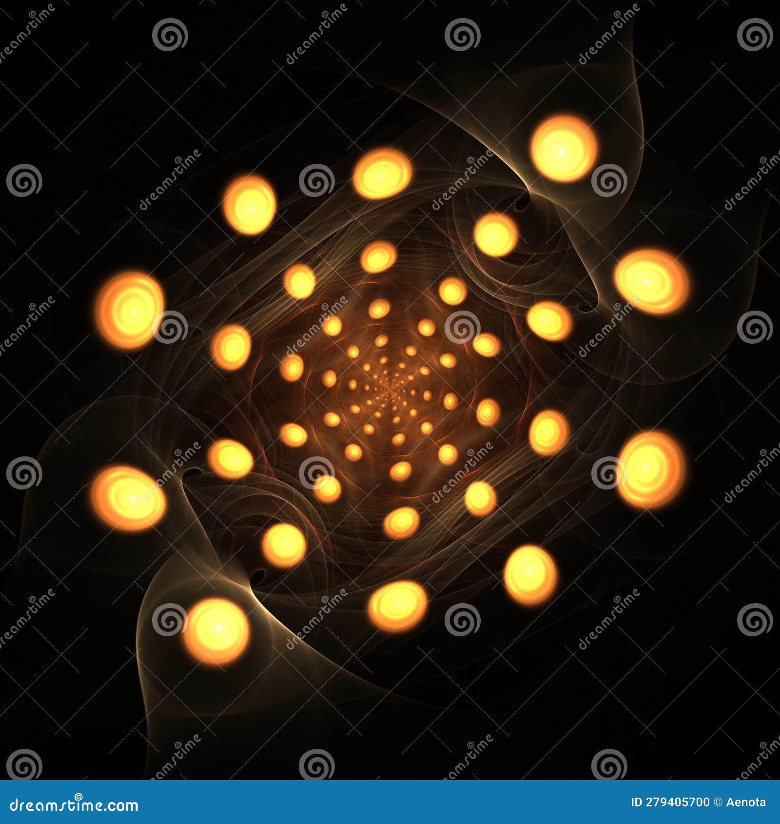 Fractal Absract Swirl Sphere Background - Fractal Art Stock ...