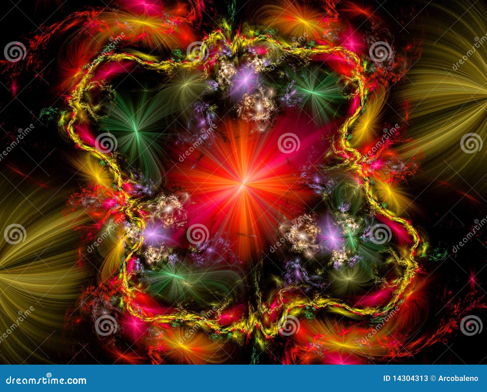 Fractal Abstract Background Stock Illustration - Illustration of ...