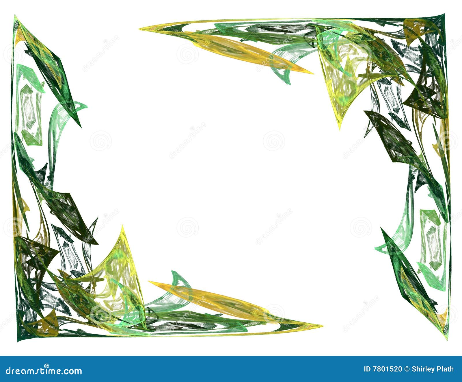 Fractal Abstract Corners stock illustration. Illustration of pointed ...