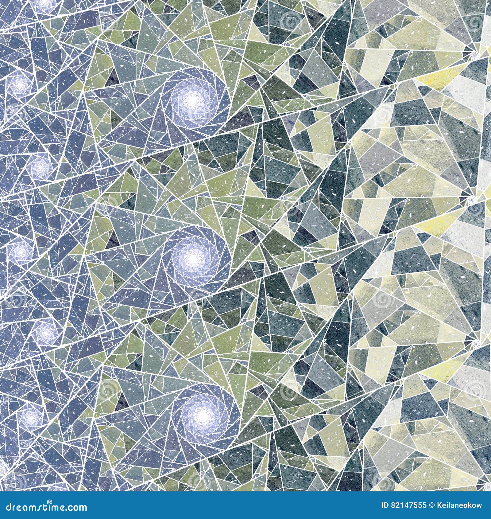 Fractal Abstraction of Winter Stock Illustration - Illustration of ...