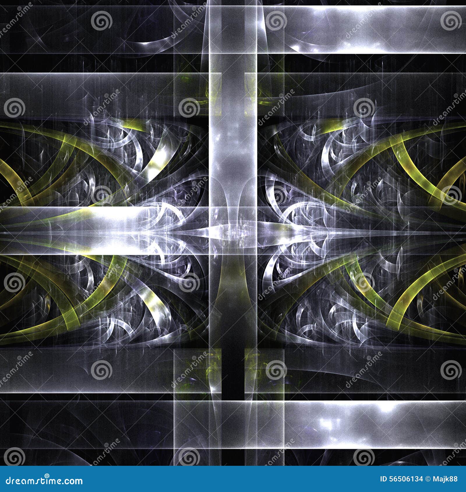 Fractal Art with Swirls and Cylinders and Shadow with Stock ...