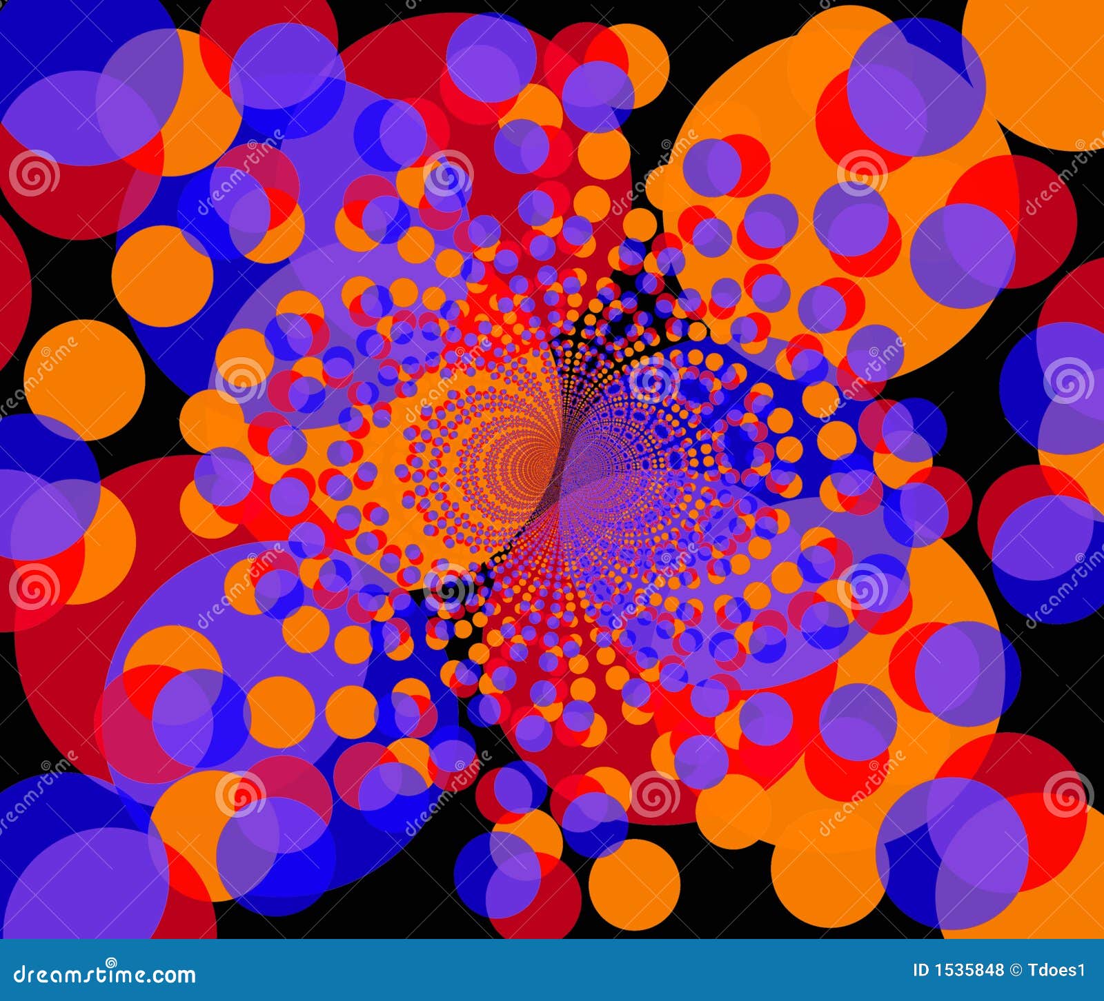 Fractal Background - Round Colorful Shapes 2 Stock Illustration ...