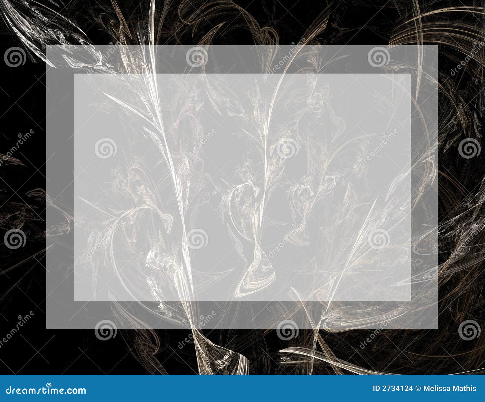 Fractal Border stock illustration. Illustration of abstract - 2734124