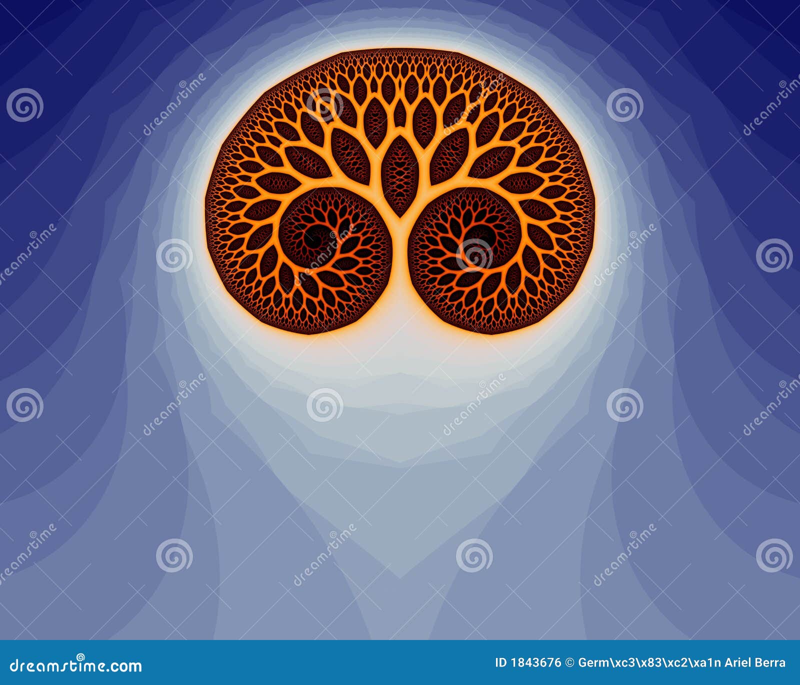 Fractal Brain (29a) stock illustration. Illustration of complex - 1843676