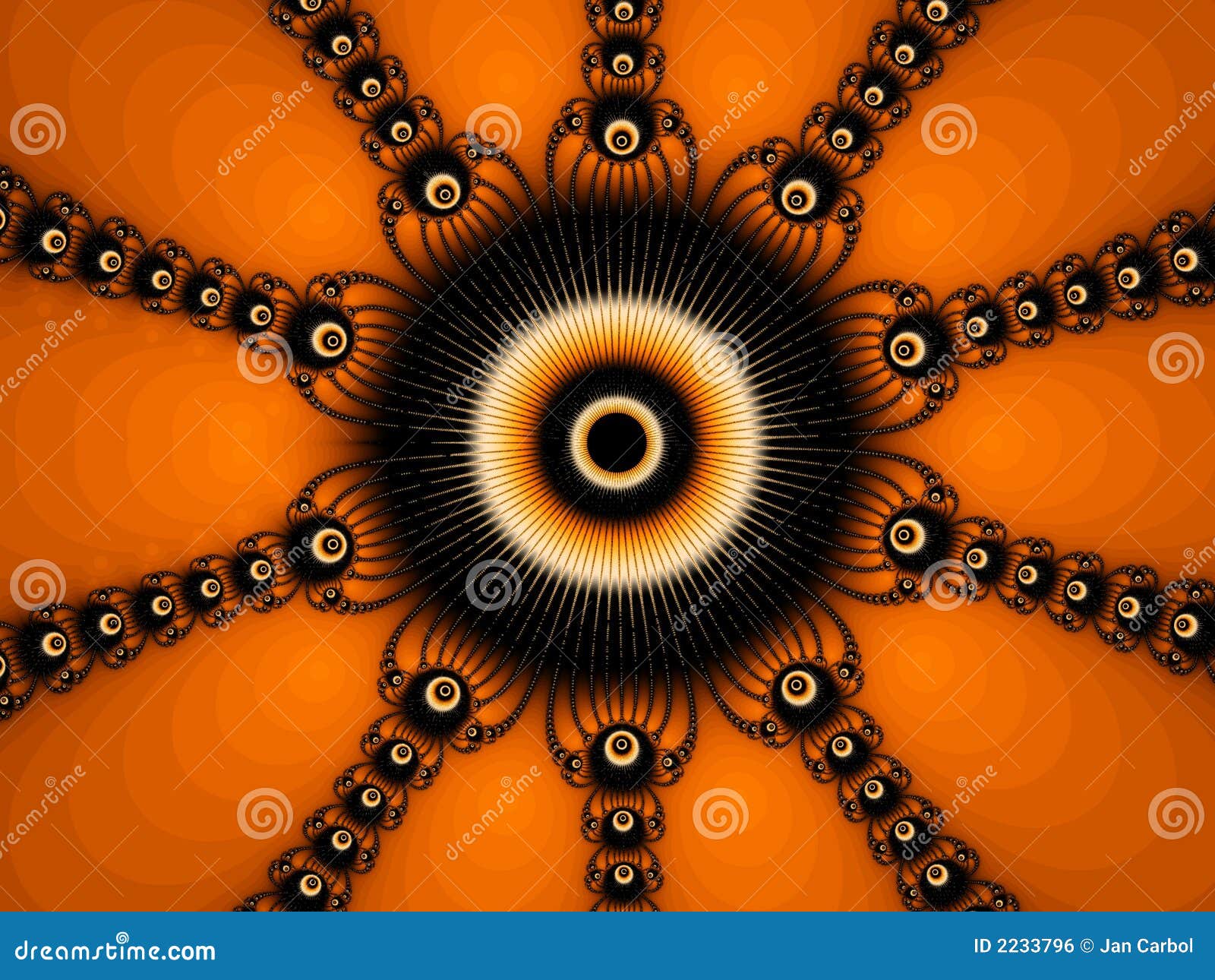 Fractal - Brain Cell stock illustration. Illustration of connection ...