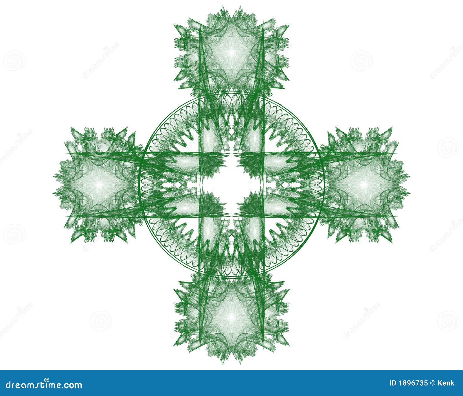 Fractal Celtic Cross I stock illustration. Illustration of infinite ...