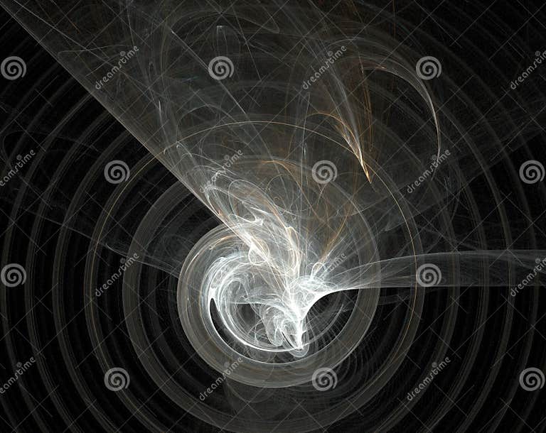 Fractal, Chaos from Center. Stock Illustration - Illustration of ...
